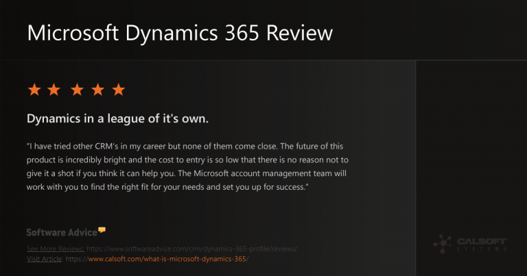 Why Microsoft Dynamics 365 is Rated so High - Dynamics 365 ERP