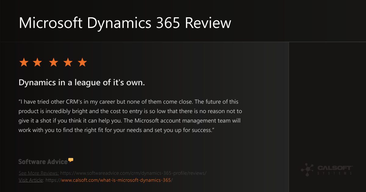 Why Microsoft Dynamics 365 is Rated so High - Dynamics 365 ERP