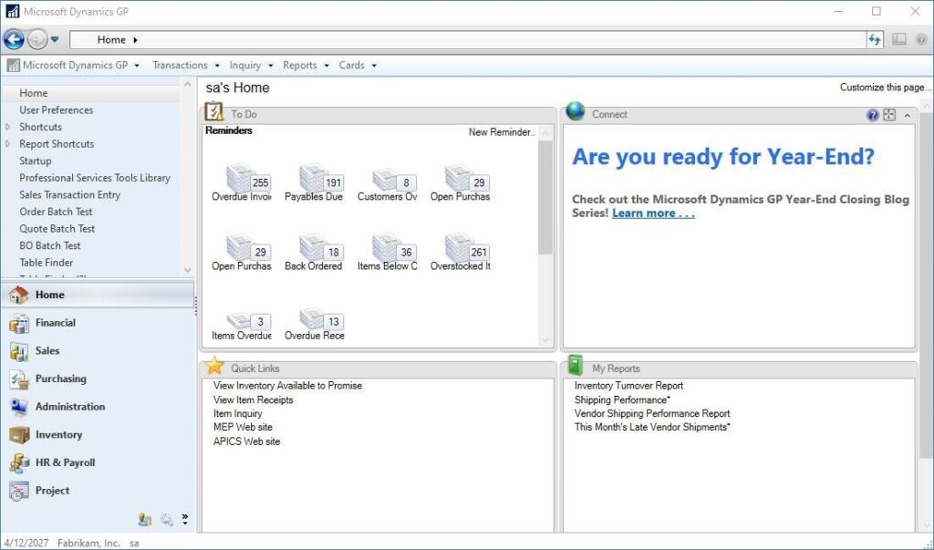 Migration from Dynamics GP to Dynamics 365 Migration from Dynamics GP to Dynamics 365